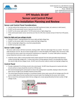 FPT Models - Waterline Controls™