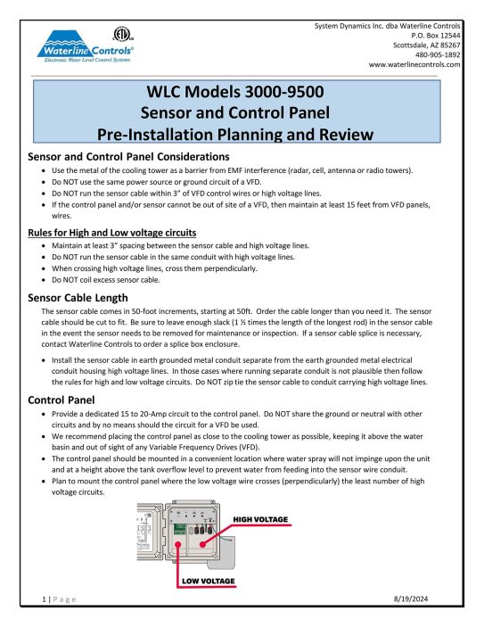 WLC Models - Waterline Controls™